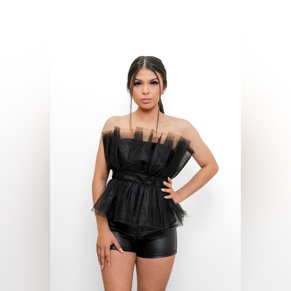 Sincerly Jules | Tops | New Black Tulle Tube Top | Poshmark